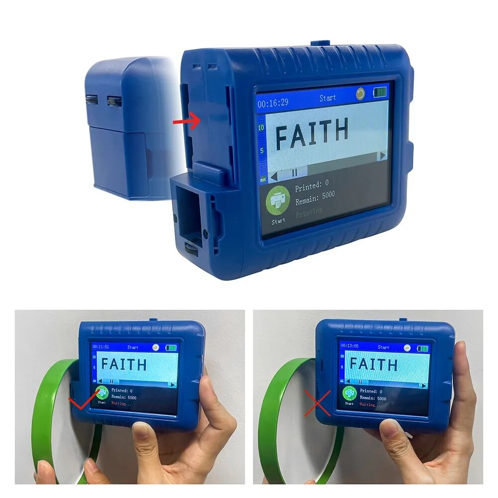 Faith Mini Handheld Inkjet Printer - Portable Wireless Coding Machine ...