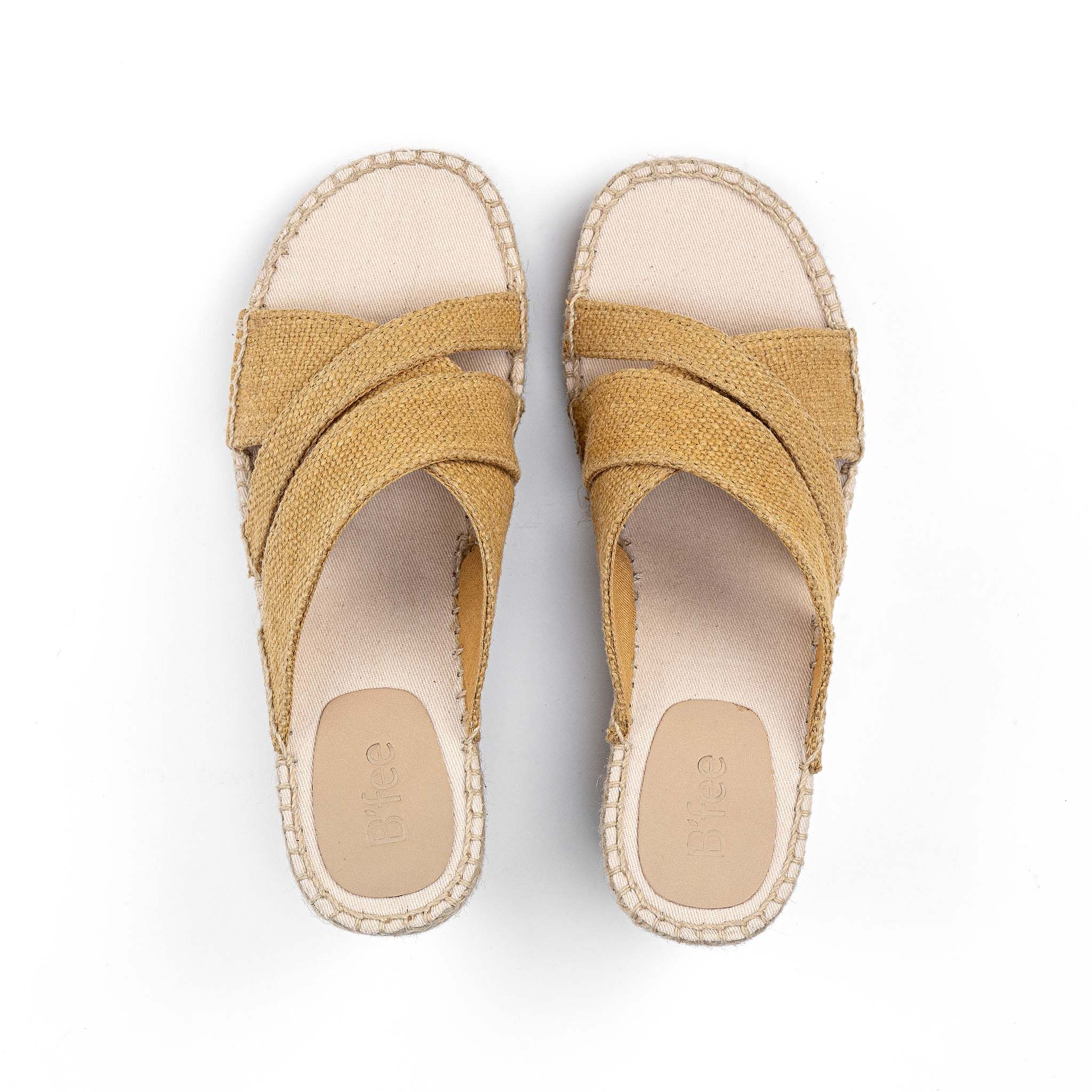 Oem Odm Women's Wedge Sandals, Thong Cross Espadrilles, Eva With Jute Braid Sole, Khaki, Jute ...