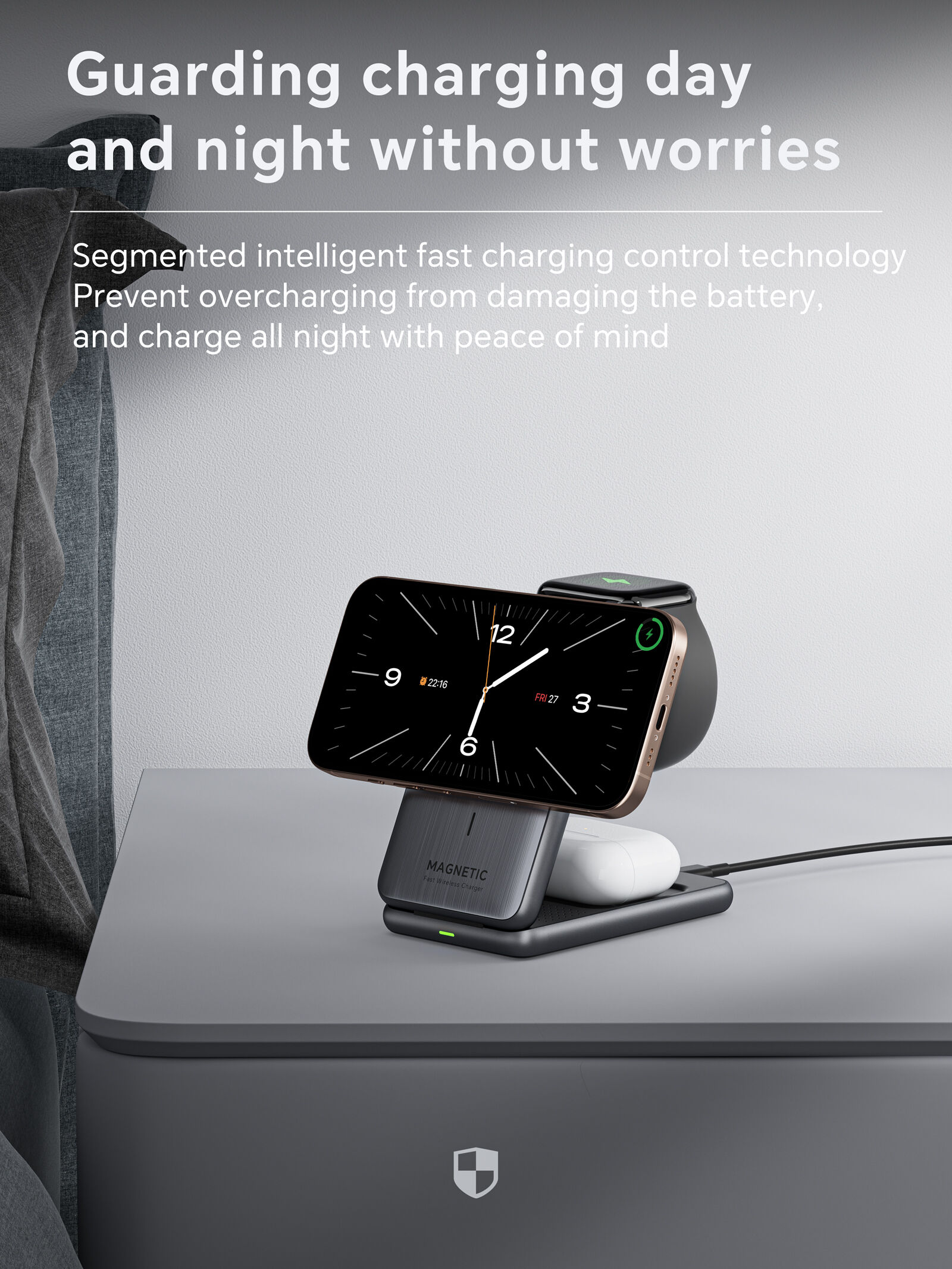 High Quality Metal Fantasy Foldable 5w 10w 15w Qi Wireless Charger ...