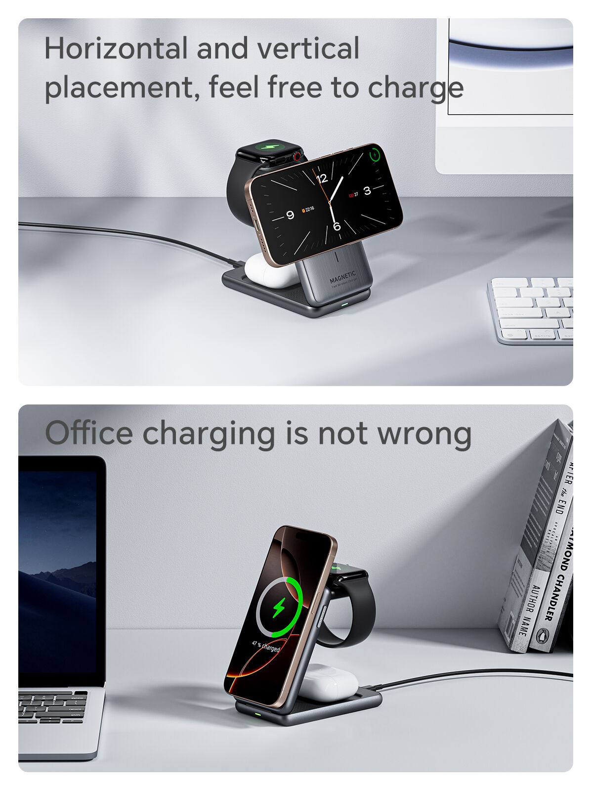 High Quality Metal Fantasy Foldable 5w 10w 15w Qi Wireless Charger ...