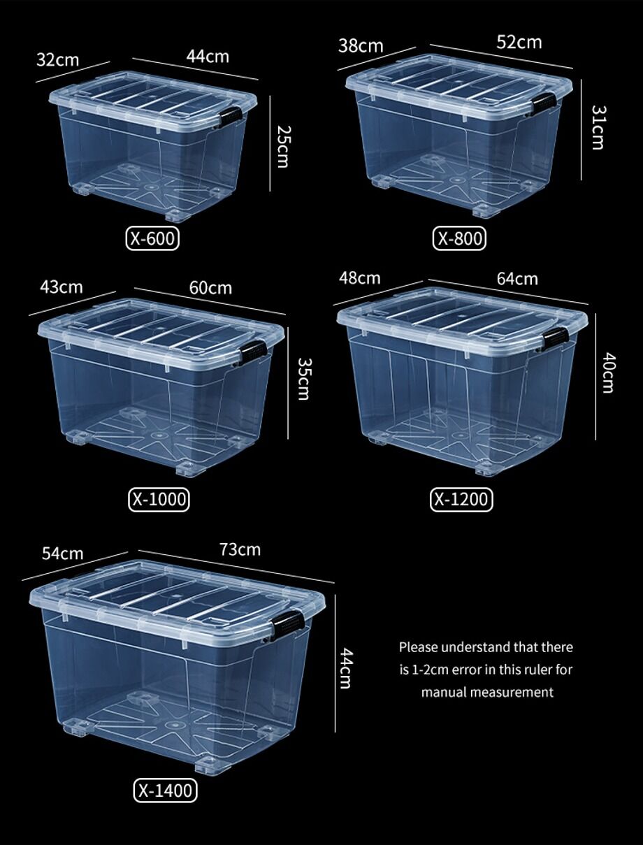 Factory Direct High Quality China Wholesale Multi-color 20l 40l 56l Plastic Storage Box With ...