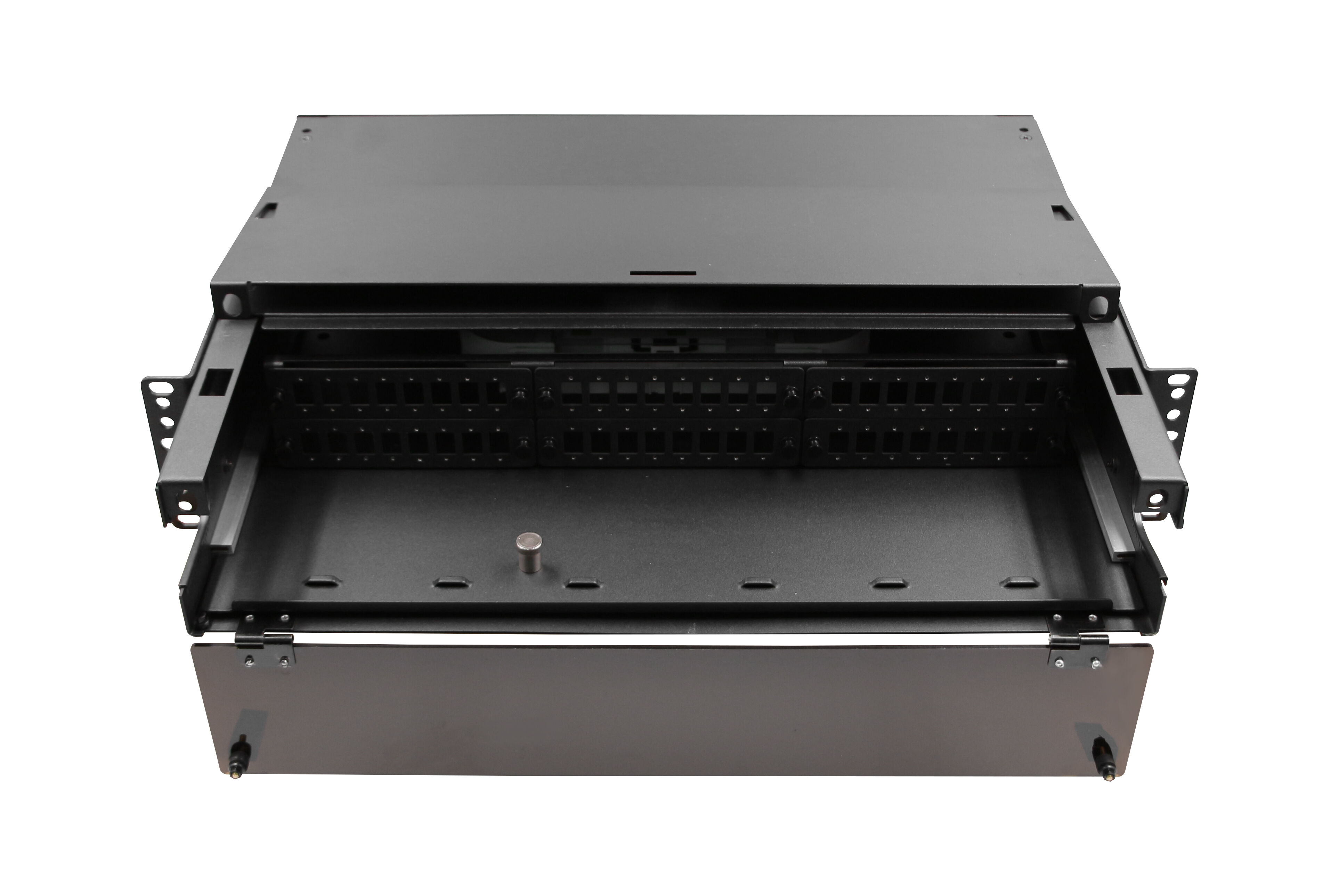 Buy China Wholesale 3u 19” Fiber Optic Patch Panel Holds 9 Lgx Adapter ...