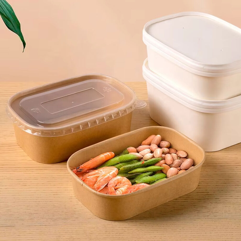 Custom Printed Restaurant Takeaway Delivery Packaging Disposable Kraft ...