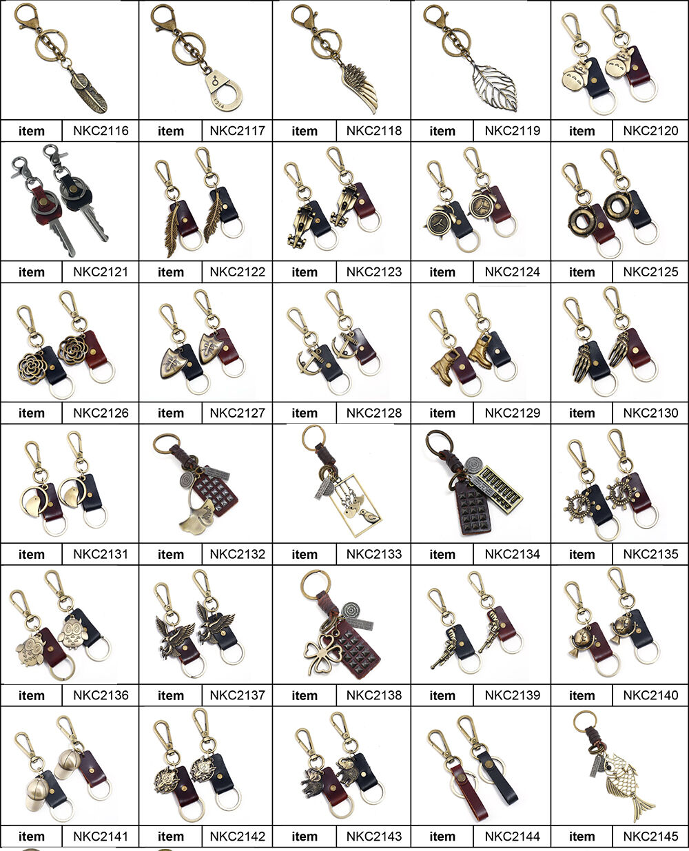 Factory Direct High Quality China Wholesale Handmade Leather Key Ring ...