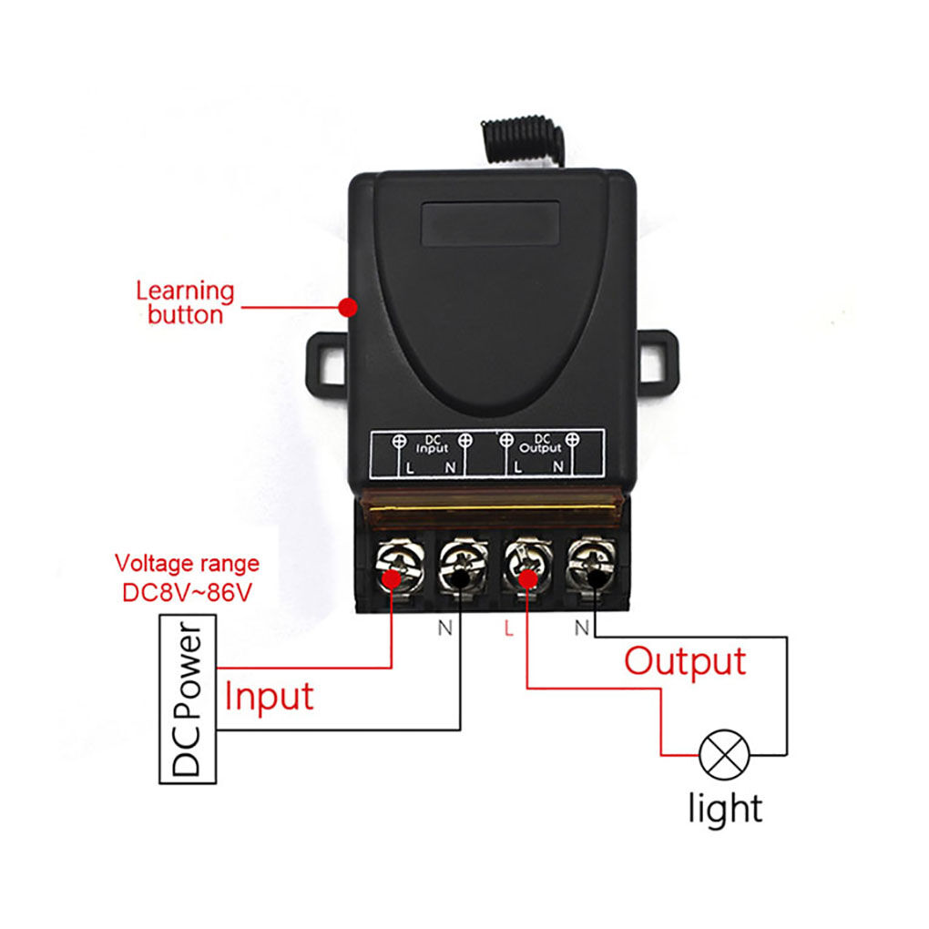 Dc8-84v Wireless Gate Motor Controller Remote Control Switches Water ...