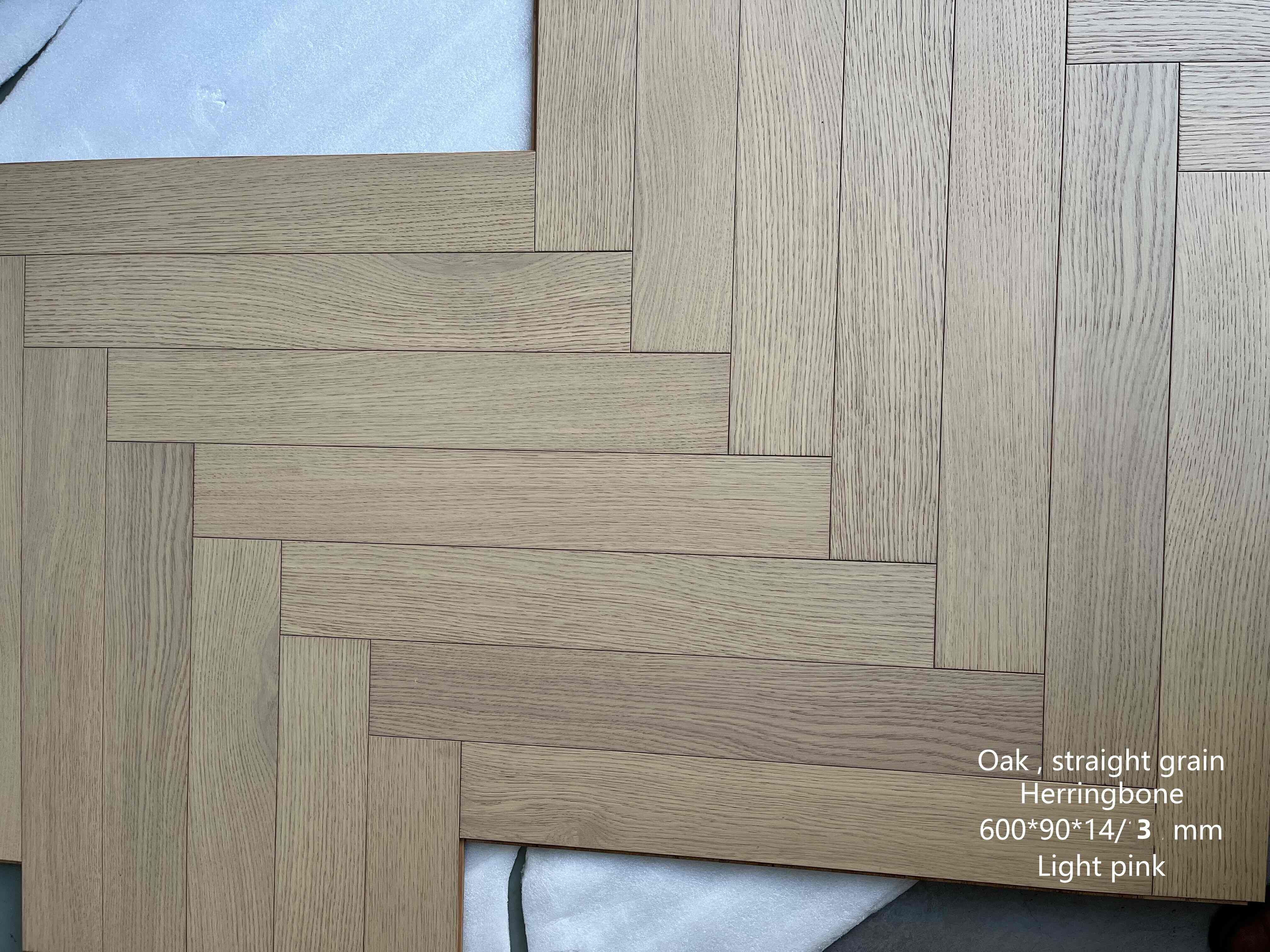 Stright Grain Oak Herringbone Pattern Engineered Wood Flooring For ...