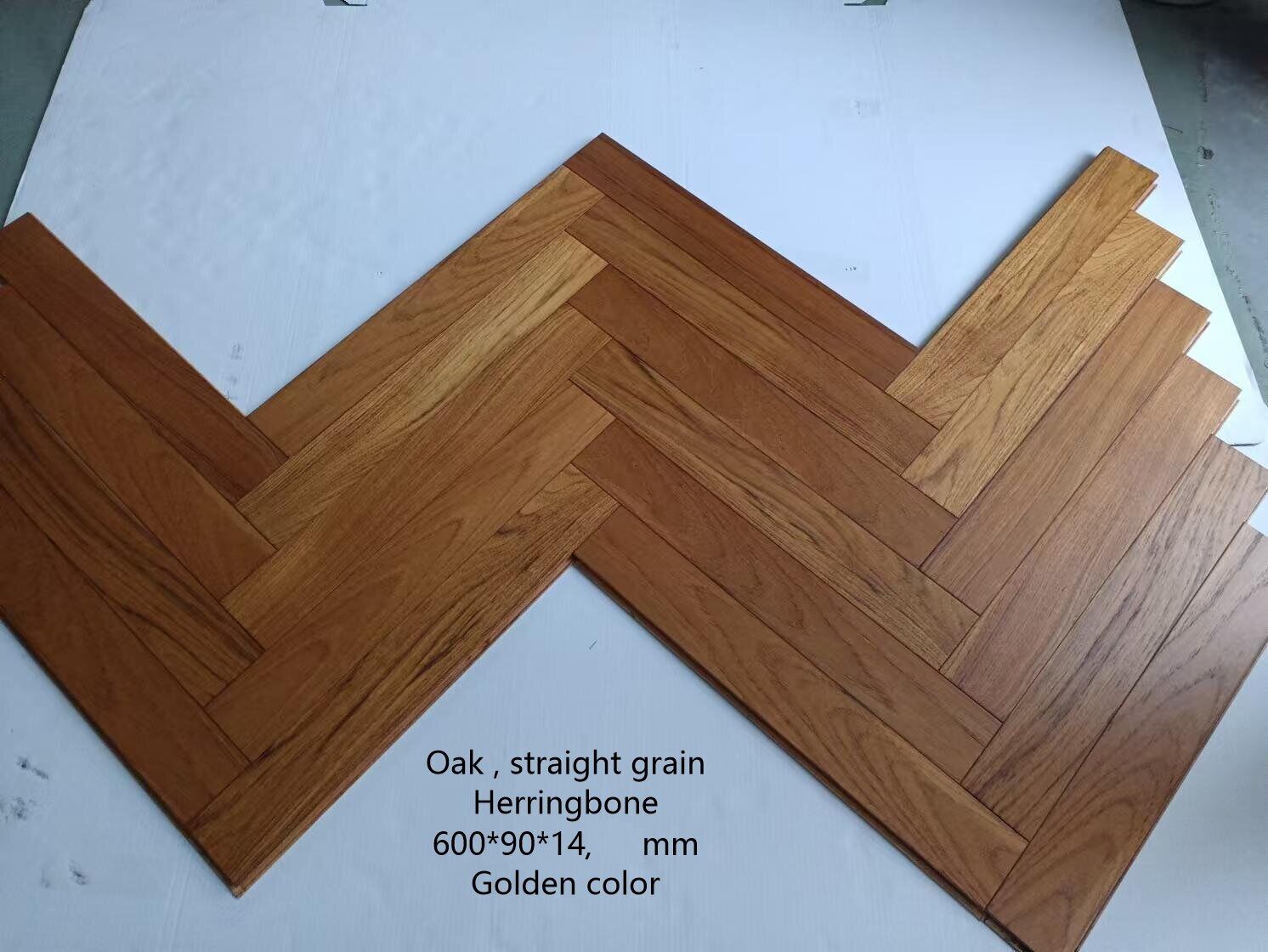 Stright Grain Oak Herringbone Pattern Engineered Wood Flooring For ...