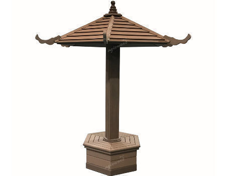 Single-arm Pavilion / Gazebo - Anti Corrosion Small Single-post Gazebo ...