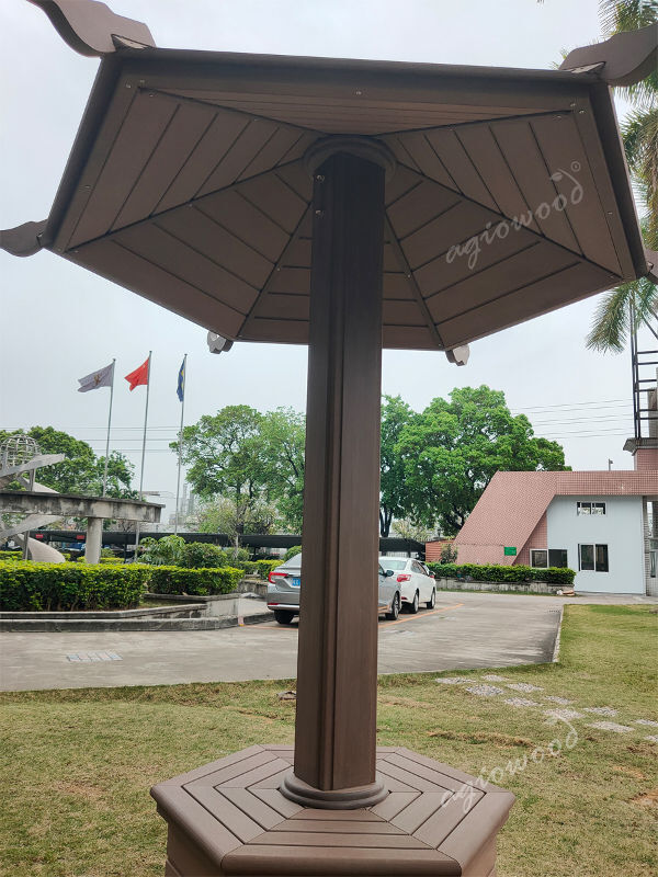 Single-arm Pavilion / Gazebo - Anti Corrosion Small Single-post Gazebo ...