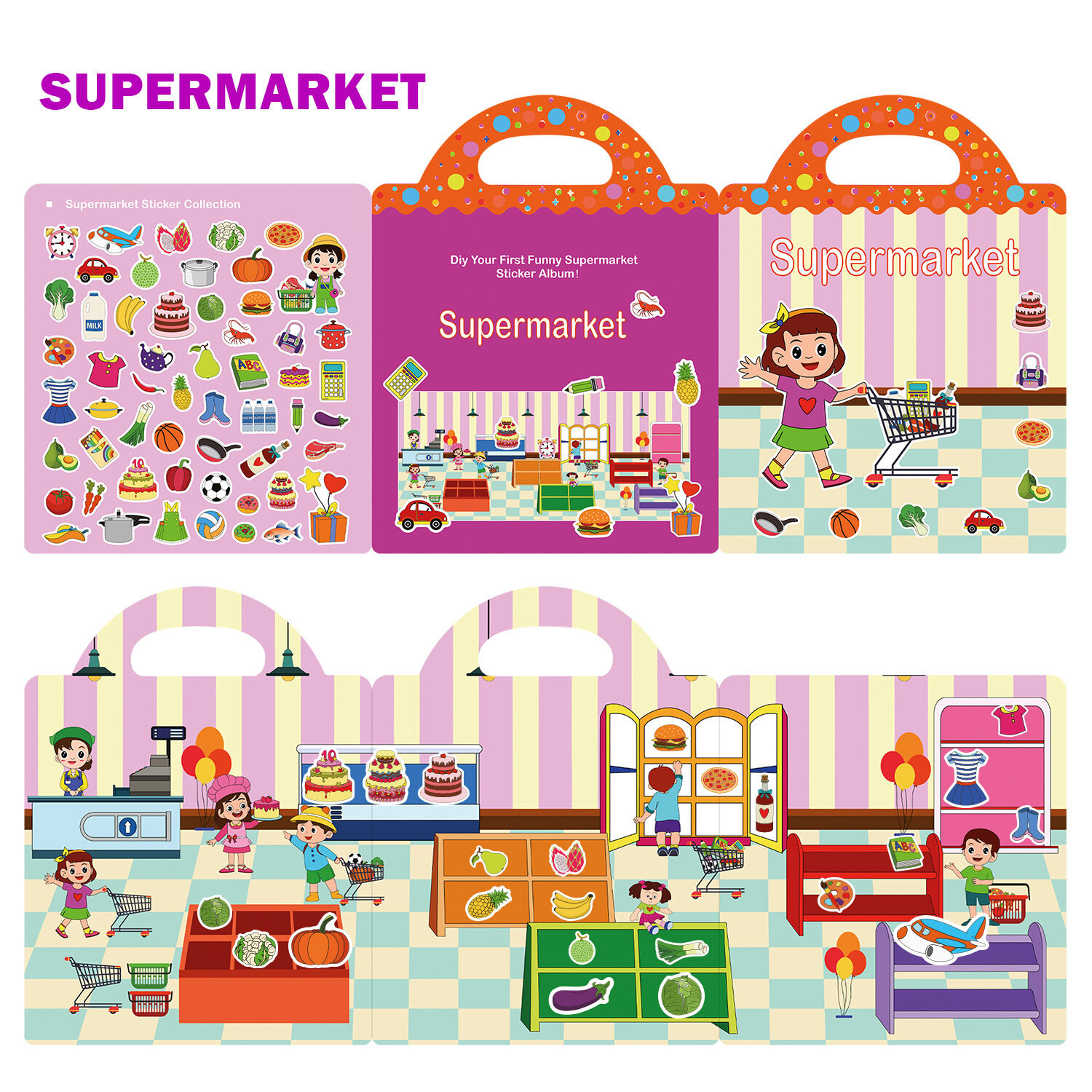 Buy China Wholesale Reusable Sticker Book For Toddlers 2-6 Years, 3 ...