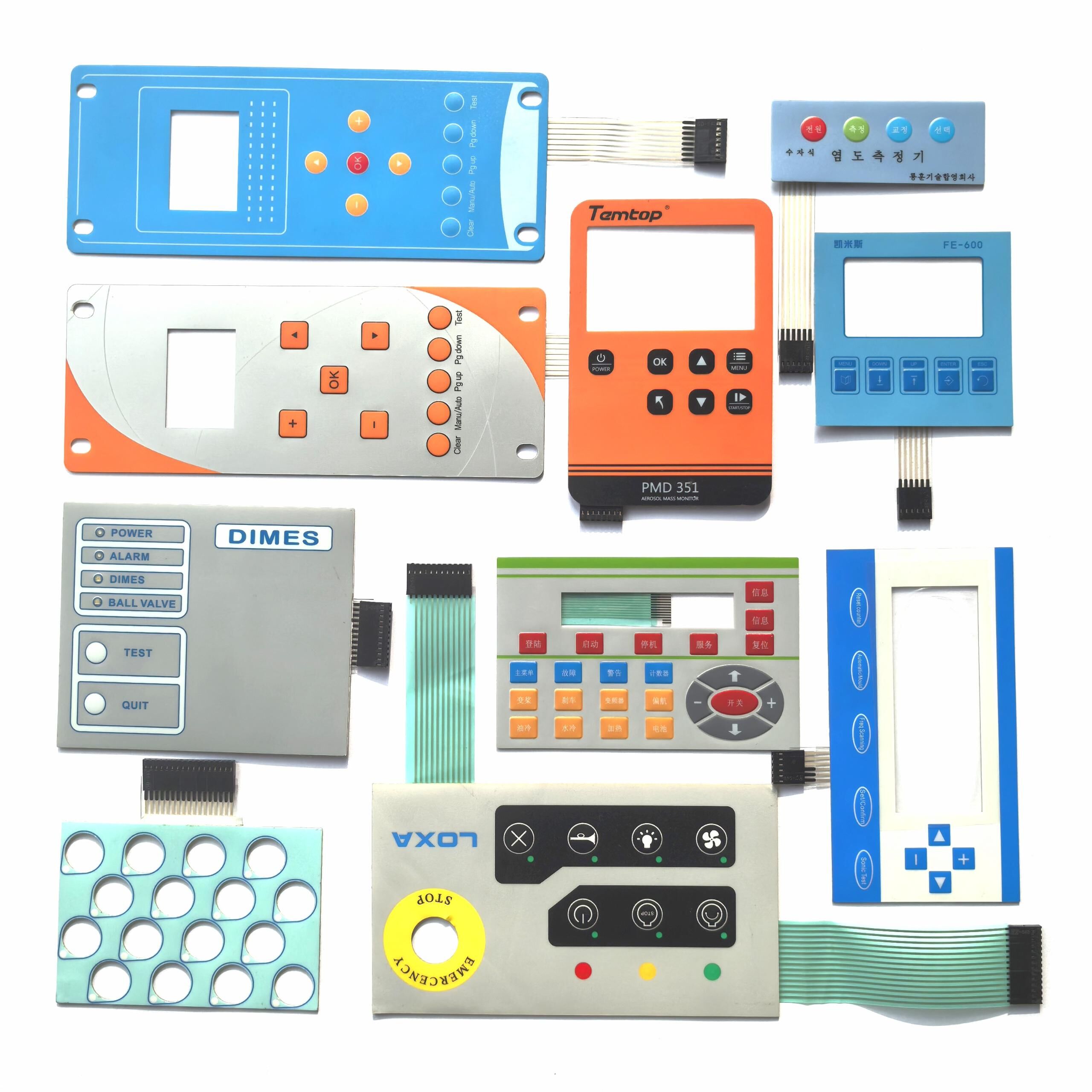 Frequency Changer Touch Button Keypad Flexible Push Button Membrane ...