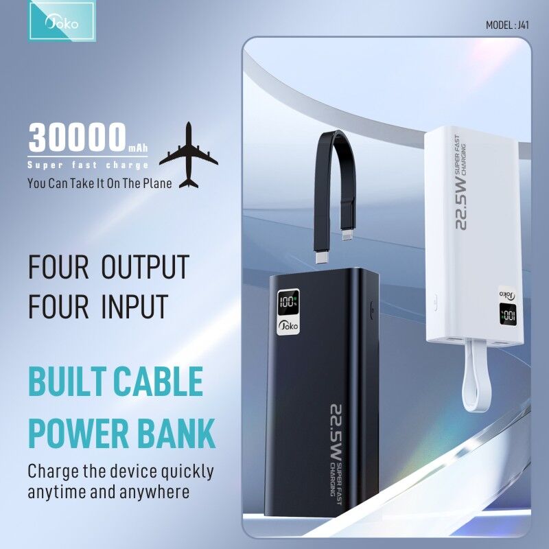Joko New Arrival Portable 30000mah Power Banks Build-in Detachable 2-in ...