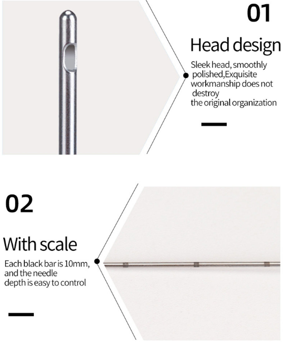 Disposable Micro Cannula Sterile Needle Blunt Tip For Filler Injection ...