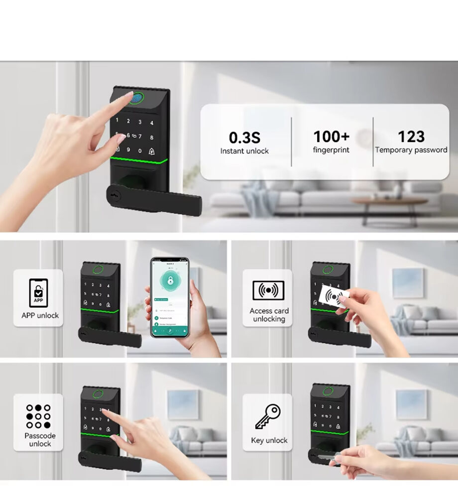 Home Indoor Tuya Ttlock Security Digital Lock Wifi Smart Lock With ...