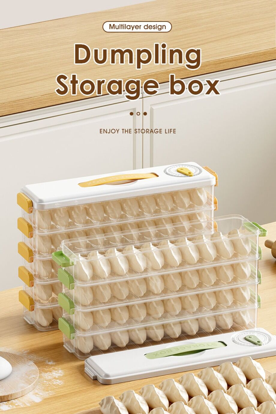 Dumpling Box Refrigerator Freezer Fresh Storage Box Household Kitchen ...