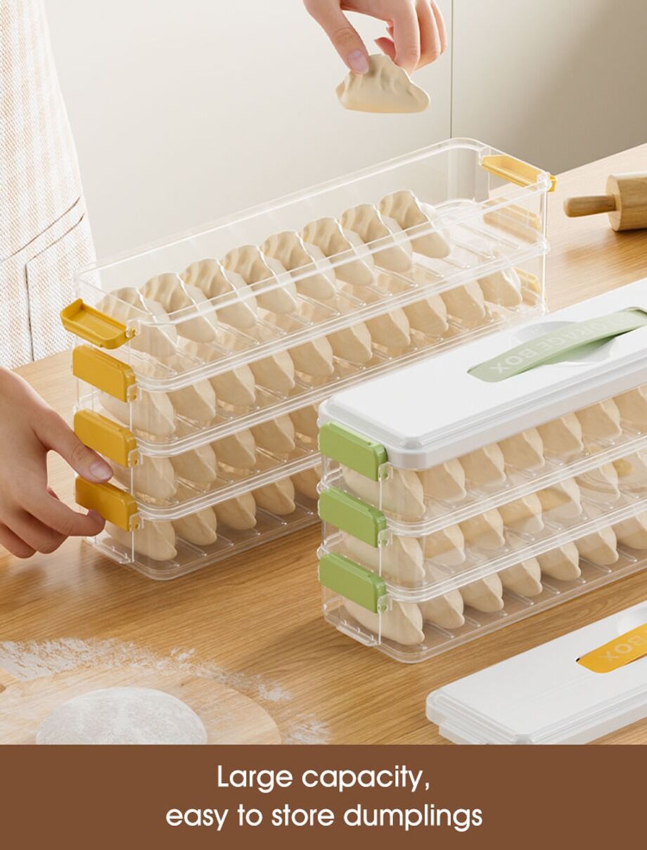 Dumpling Box Refrigerator Freezer Fresh Storage Box Household Kitchen ...