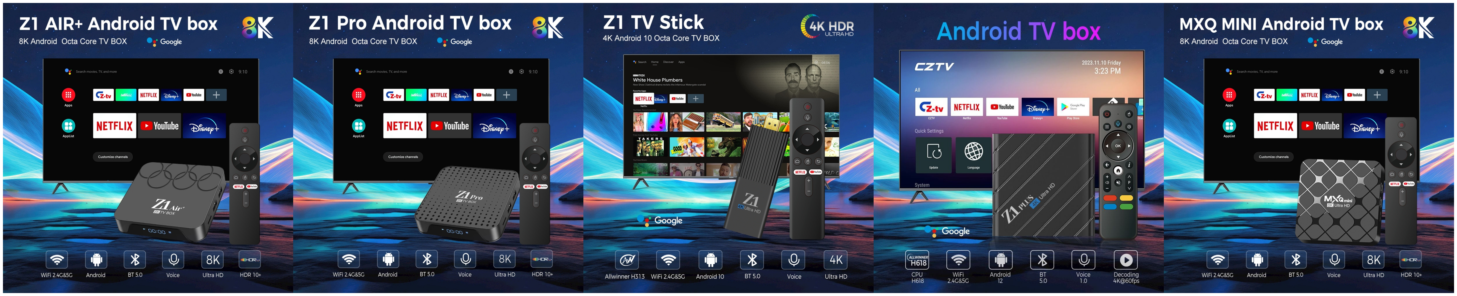 Achetez en gros Z1 Max Android Tv Box - Puce H618, Lecteur Multimédia ...