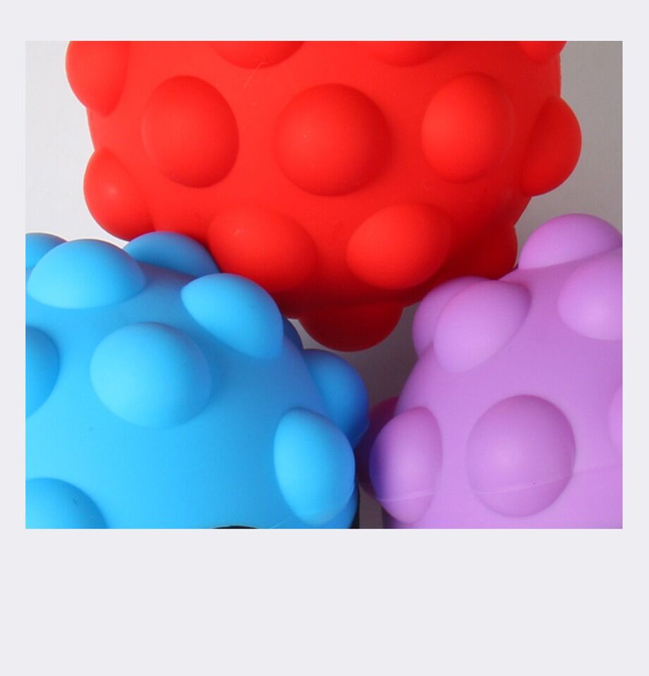Control Ball 3d Fidget Toy Decompression Squishy Silicone Rainbow Color ...