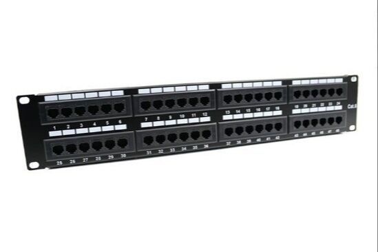 Buy China Wholesale 19” 2u Cat.6 Utp Patch Panel, 48 Ports, With Label ...