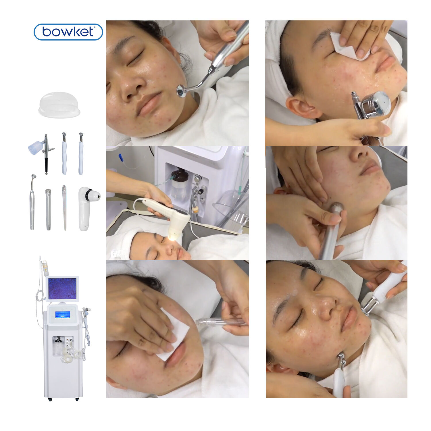 Bowket Portable Diamond Peel Machine Diamond Dermabrasion Machine Acne ...