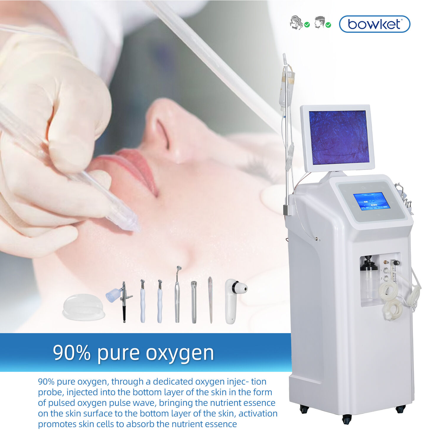 Bowket Portable Diamond Peel Machine Diamond Dermabrasion Machine Acne ...