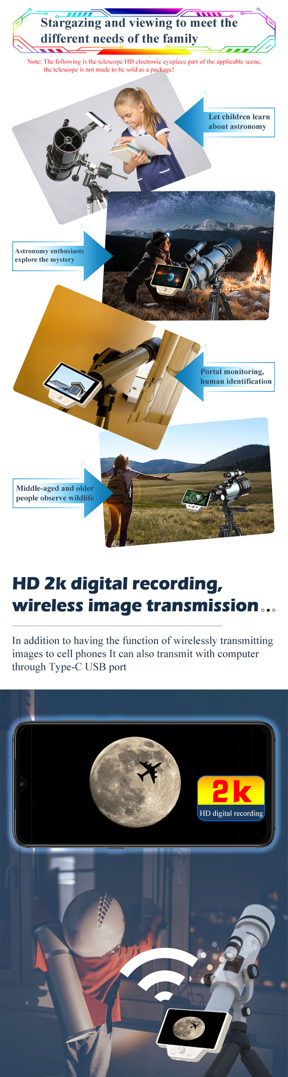 Buy China Wholesale Newest 2k Hd Digital Electronic Eyepiece For ...