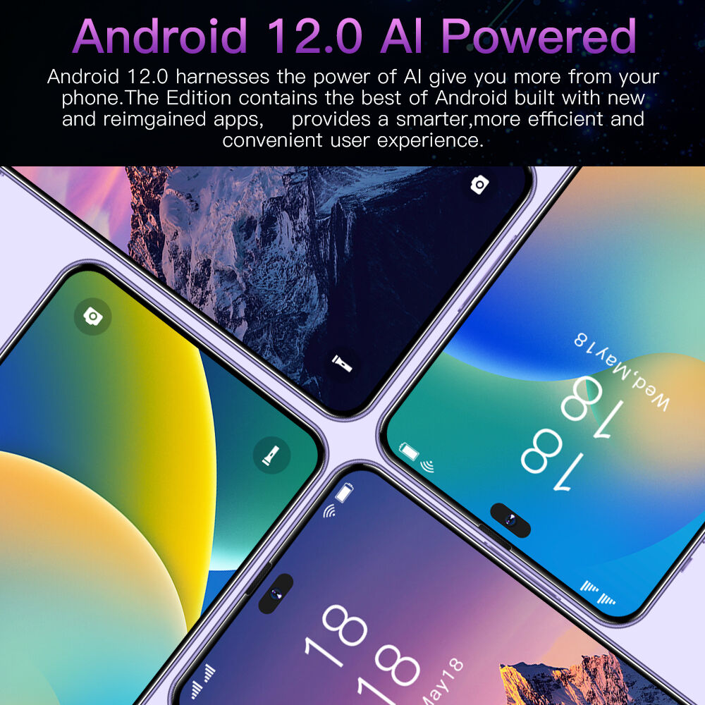 I14 Pro Max New Green Face Recognition Android 13 5g Smart Phone ...