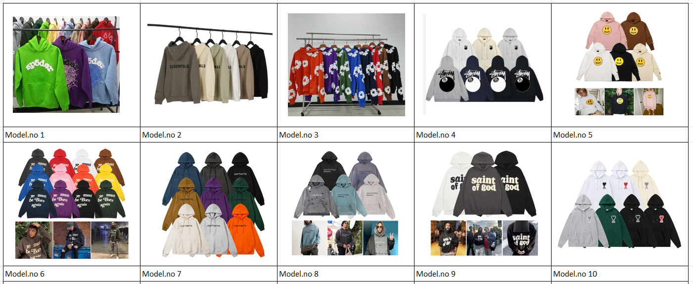 Wholesale Denim Tears Kapok American Hoodie Men's Fashion Brand Coat ...