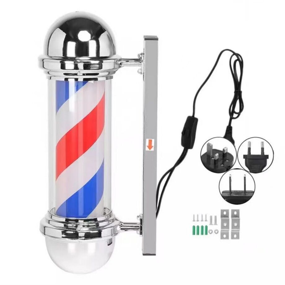 Led Barber Shop Sign Lighting For Outdoor Use Eyecatching Barber Pole ...