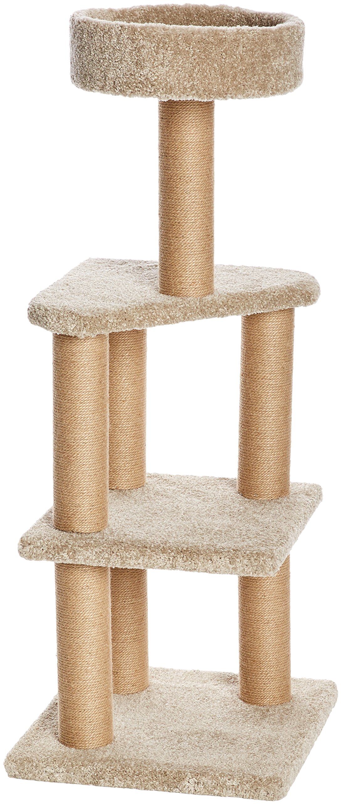 Amazon Basics - Cat Tree Indoor Climbing Activity Tower With Scratching Posts, Multi-level ...