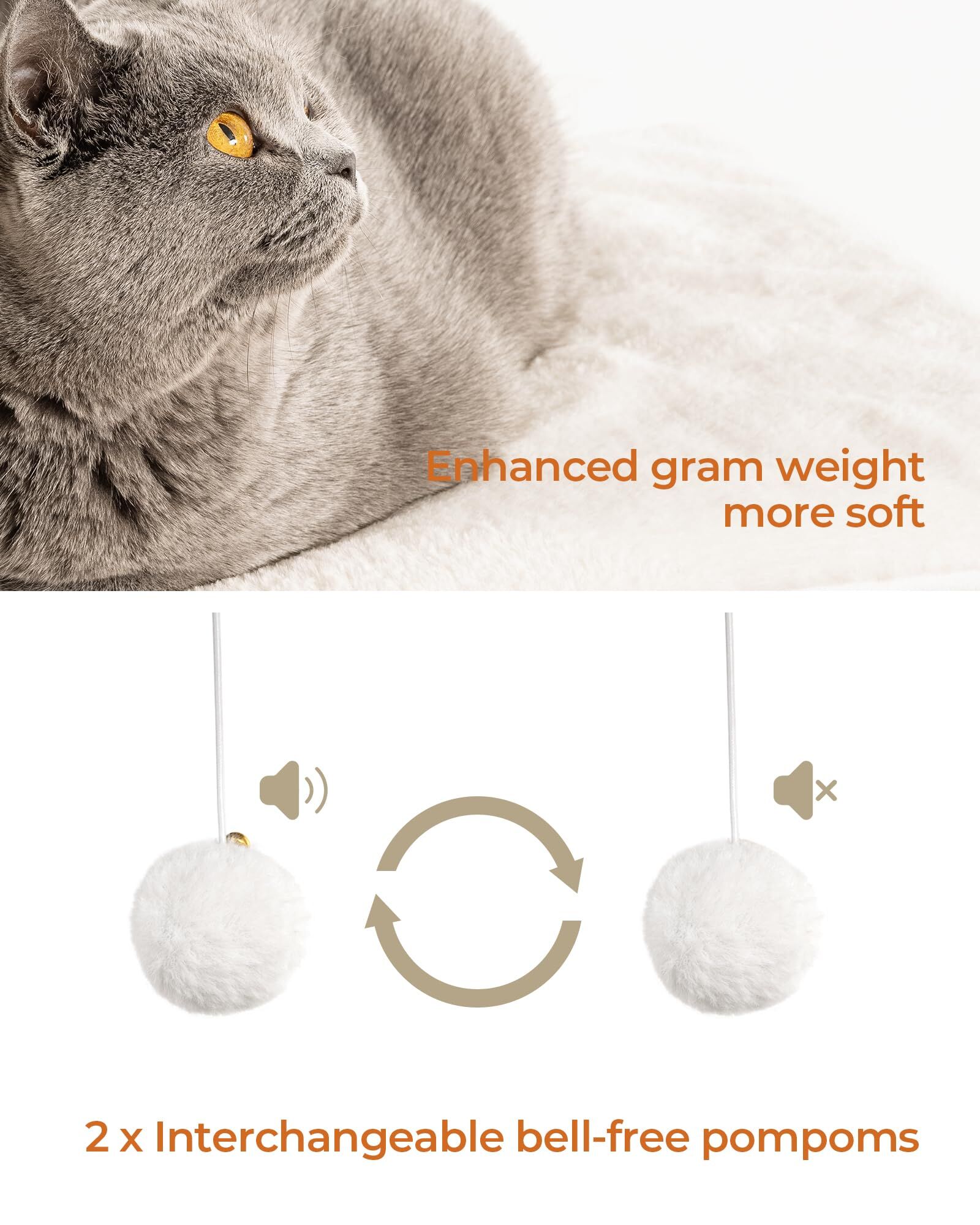 35.4in 3-tier Modern Cat Tree Tower Condo, Cat Scratch Posts For Indoor ...