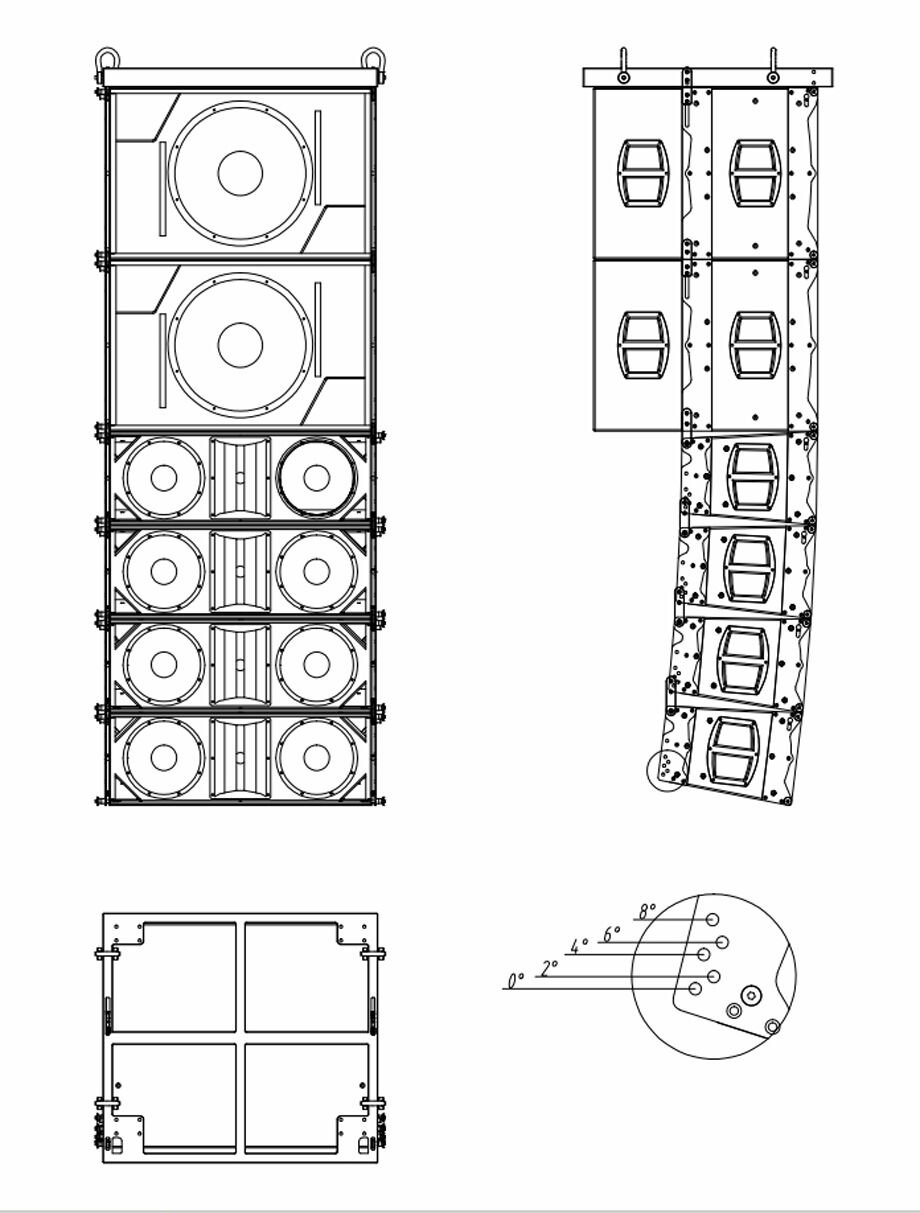 Soundtop Dual 10 Inch Passive Line Array Speaker System For Concert ...