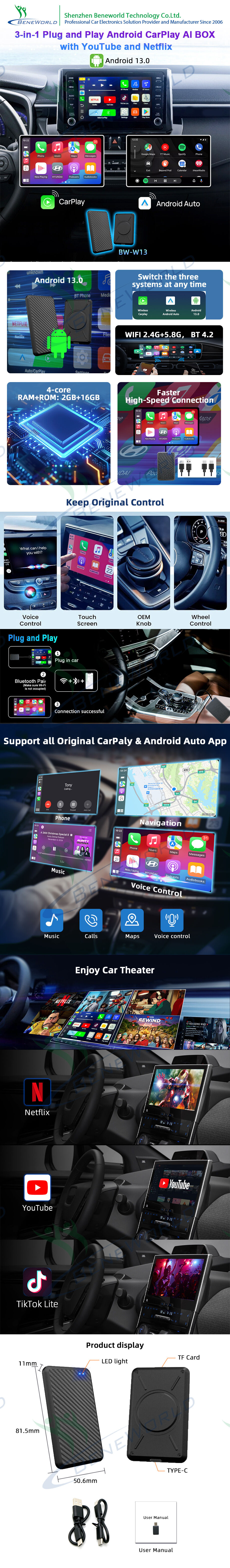 Bulk Buy China Wholesale Hot Sale Smart Ai Box Wireless Carplay Android ...