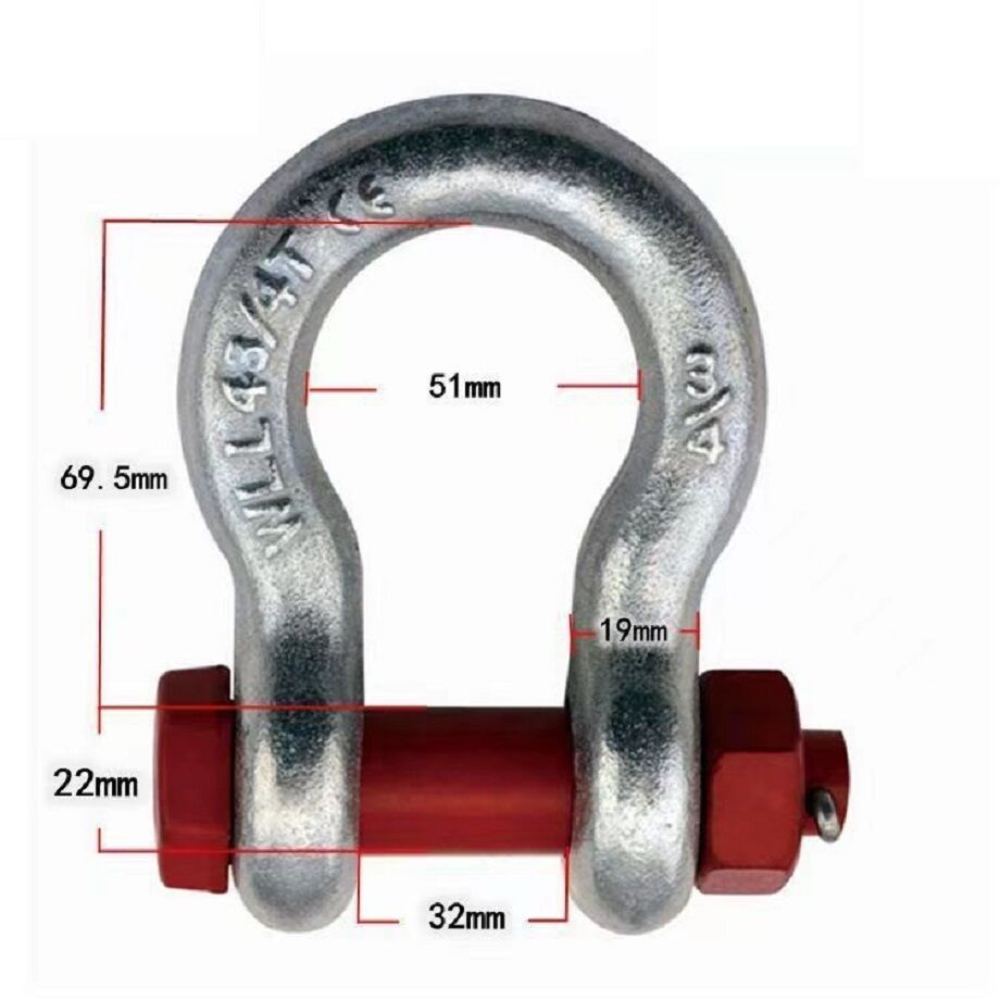 Factory Direct Sale D Type Shackle Marine Shackle Drop Shackles Casting Bow Heavy Duty Stainless ...