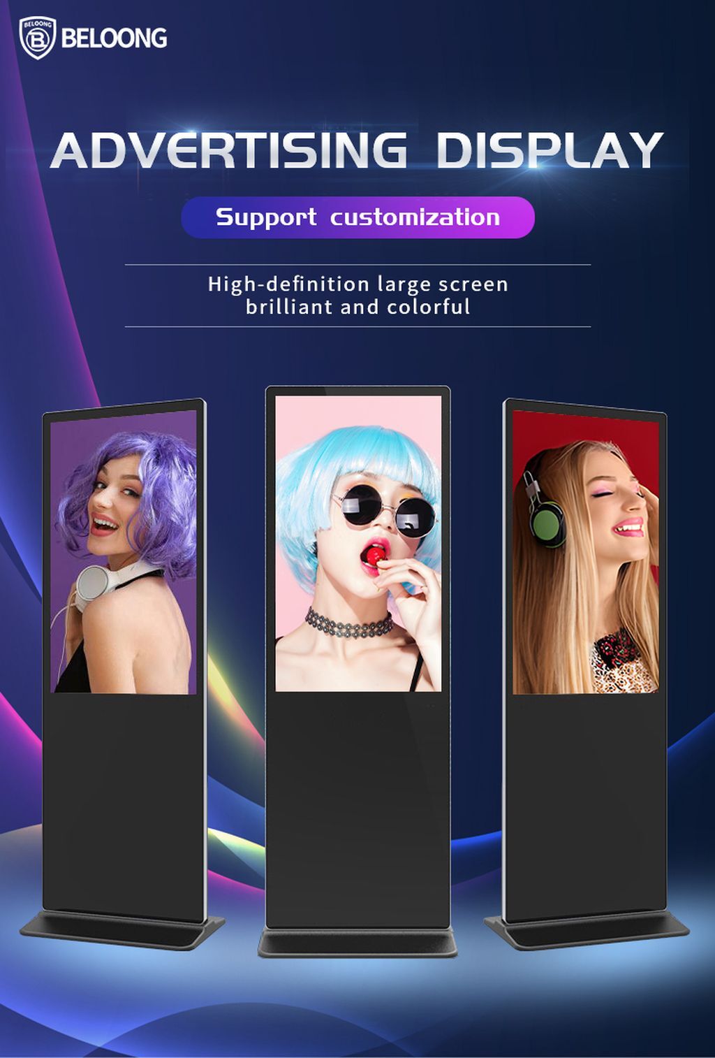 Buy China Wholesale Wholesale Half-cut Portable 32 43 55 Inch Movable ...