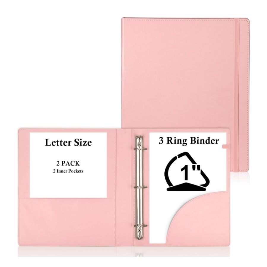 Custom Letter Size 3 Ring Leather Binder D-ring Professional Binder ...