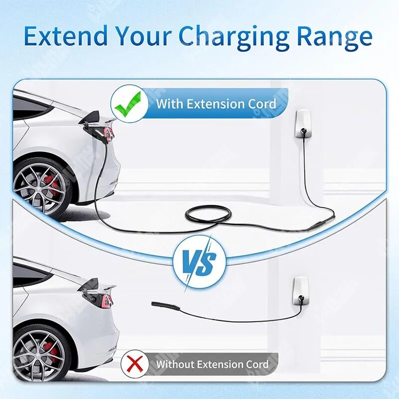 Extension Cord For Tesla – Heavy-duty Level 2 Ev Charging Cable ...