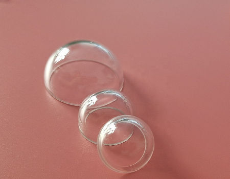 Mini Optical Sapphire Glass Half Dome Cover Lens For Subsea Camera ...