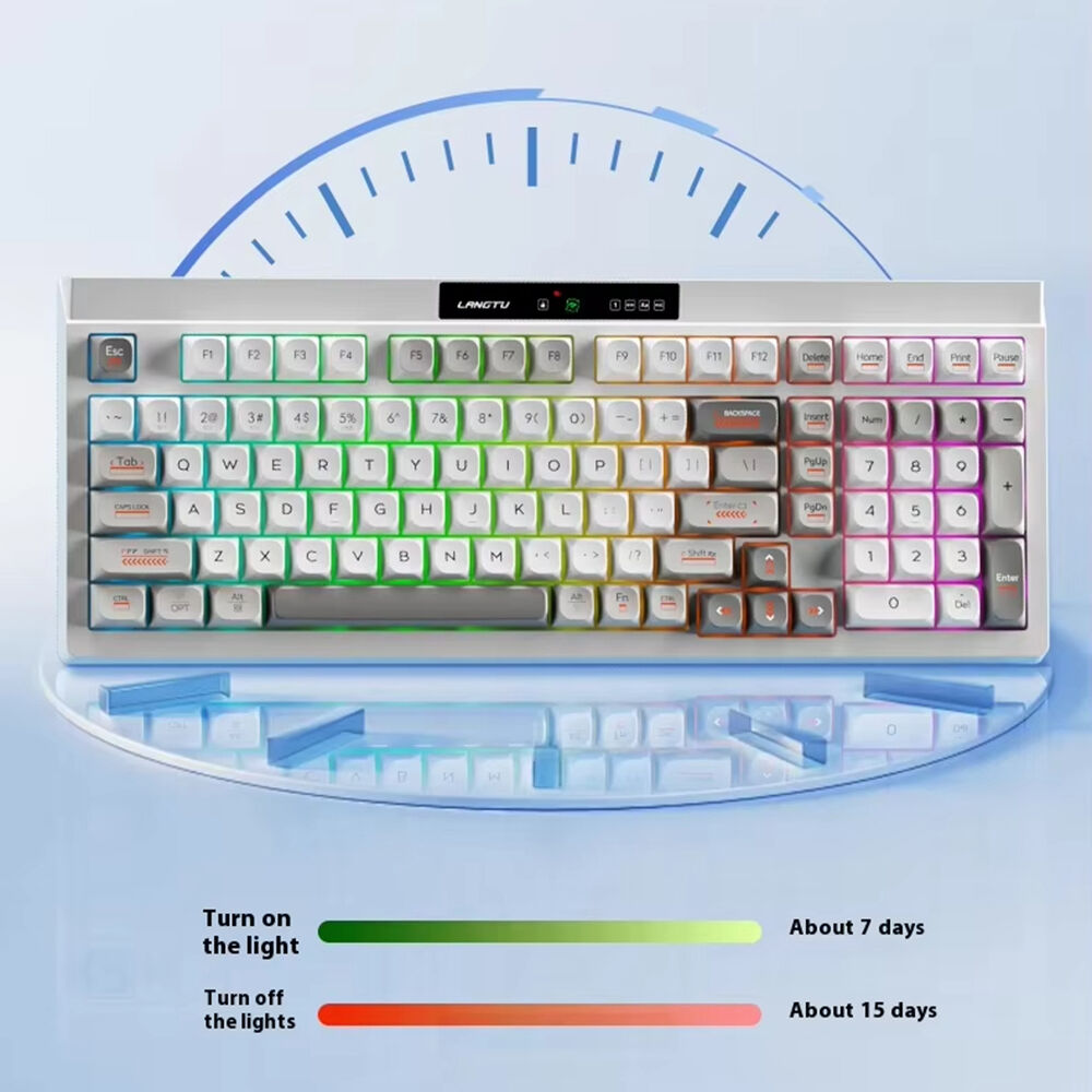 Langtu L102 High-value Office Silent Keyboard Wireless Three-mode ...