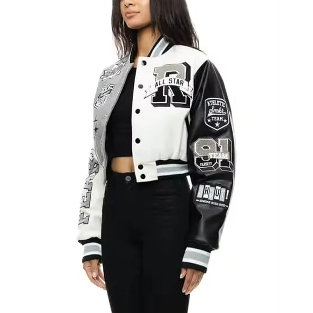 Bulk Buy China Wholesale Hot Selling Stylish Women's Crop Varsity ...