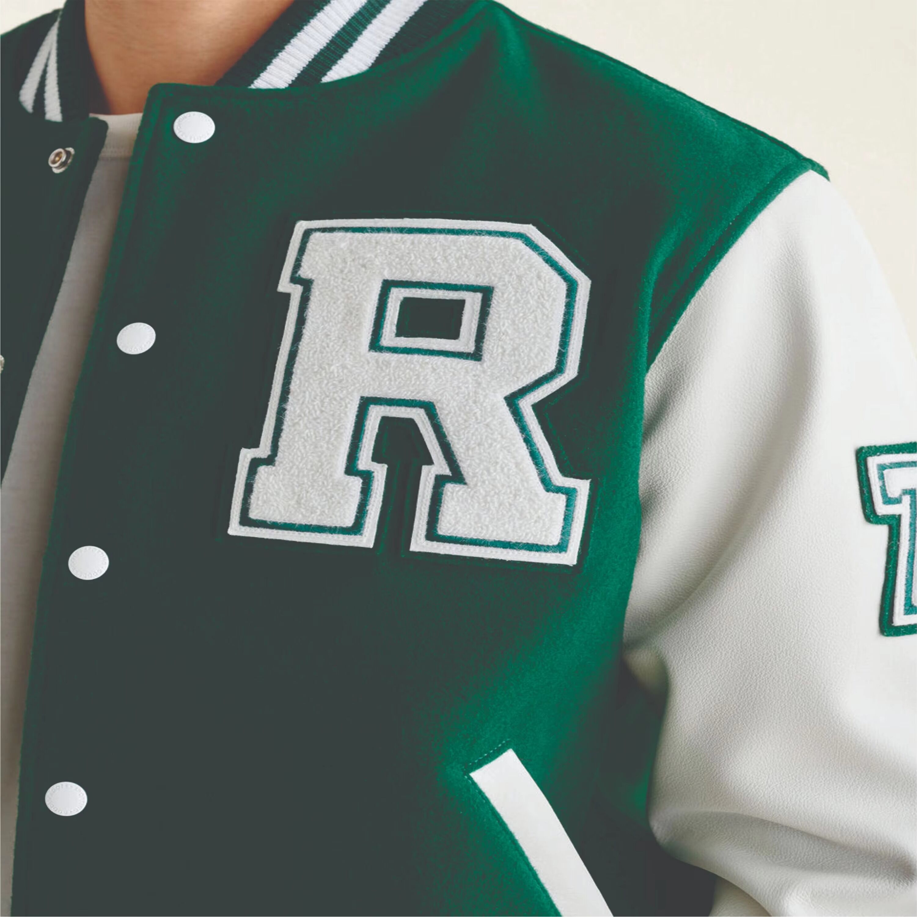 Custom Quality Plain Wool Baseball Varsity Jackets With Leather Sleeves ...