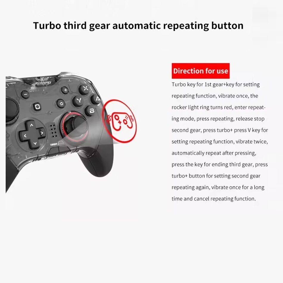 Game Controller Transparent Usb Wireless Gaming Controller For Xbox One ...