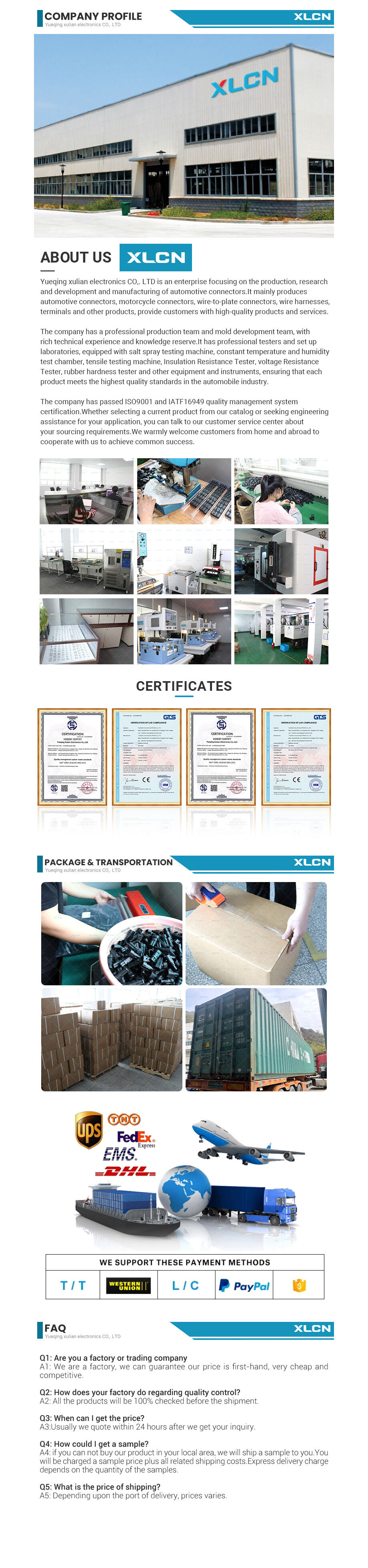 2 Pin Heavy Truck Auto Parts Female Automotive Connector 776522-1 ...