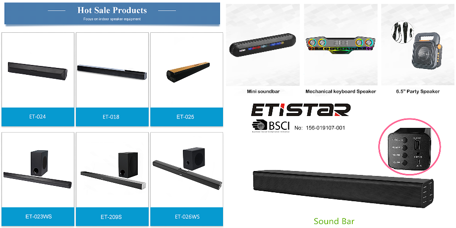 Wholesale 2.1ch 35w Blue Tooth Sound Bar With Wired Subwoofer Optical ...