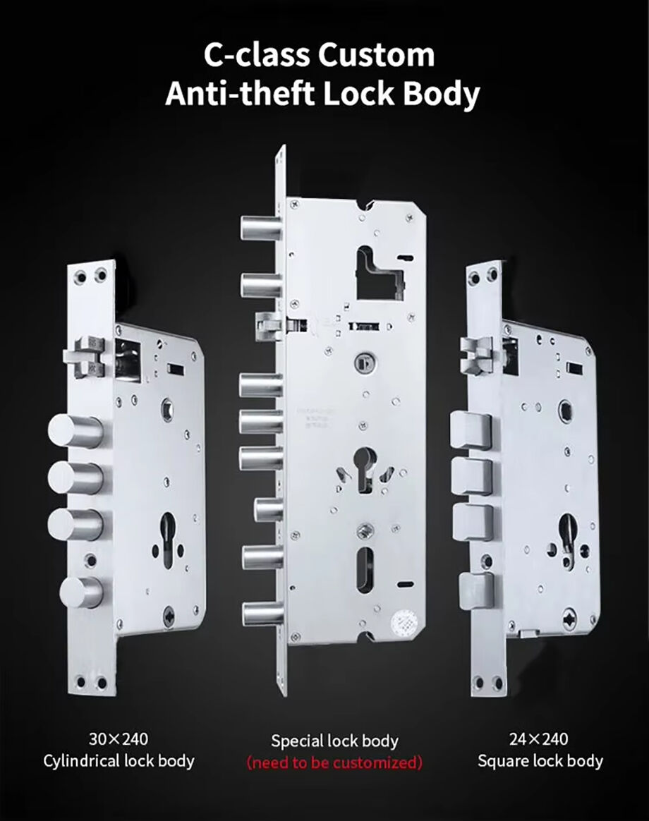 Electronic Door Lock Smart With Triple Camera Fingerprint Automatic ...