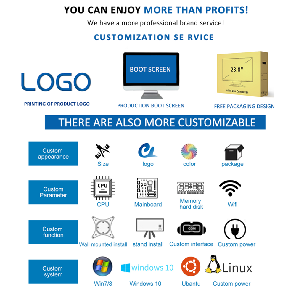 Windro Factory,27inch I5/i7 Desktop 4k Hd Touchscreen Computer, 32gb ...