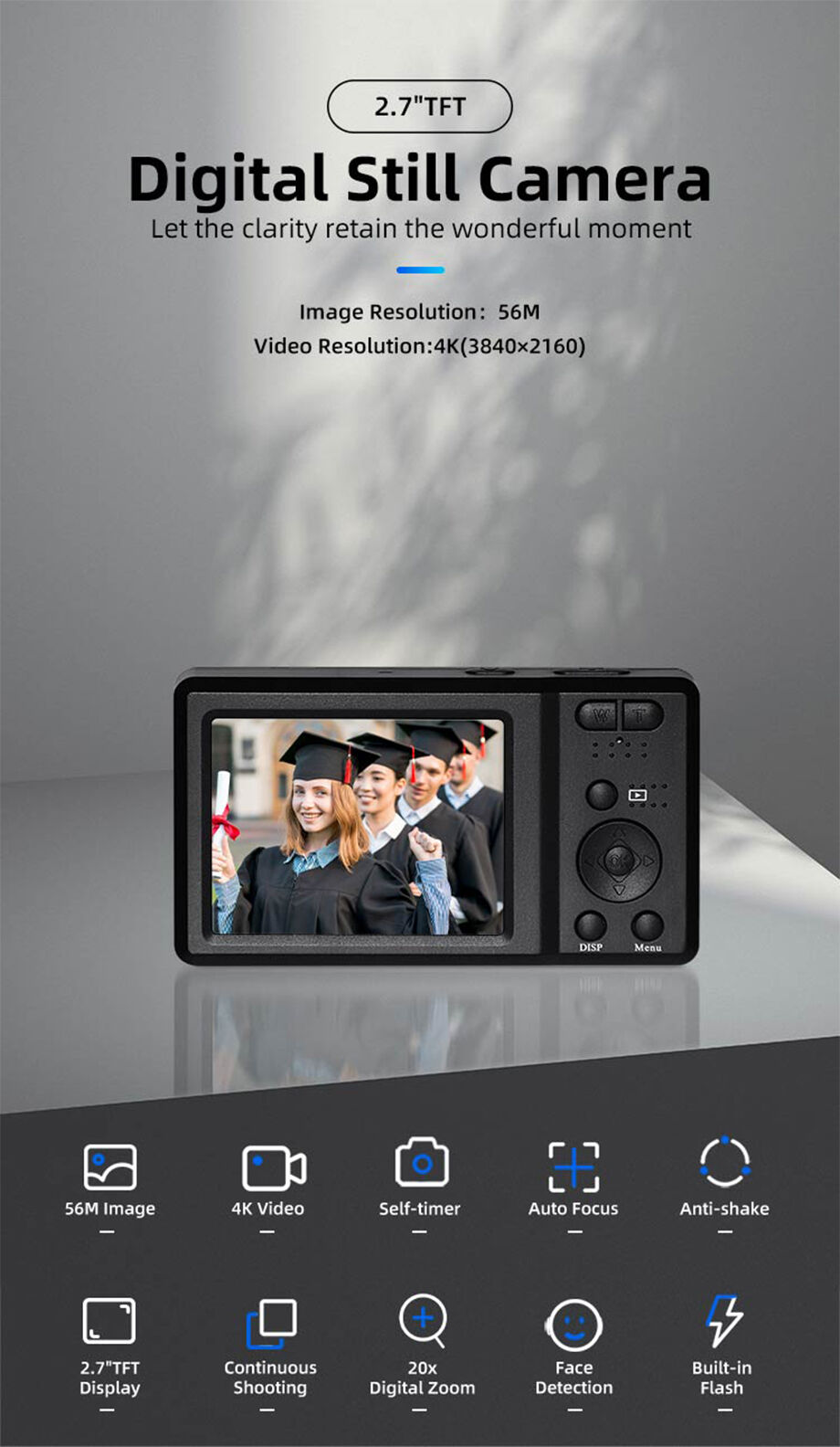 Buy China Wholesale Portable Digital Camera, 4k/56 Megapixel Photo ...