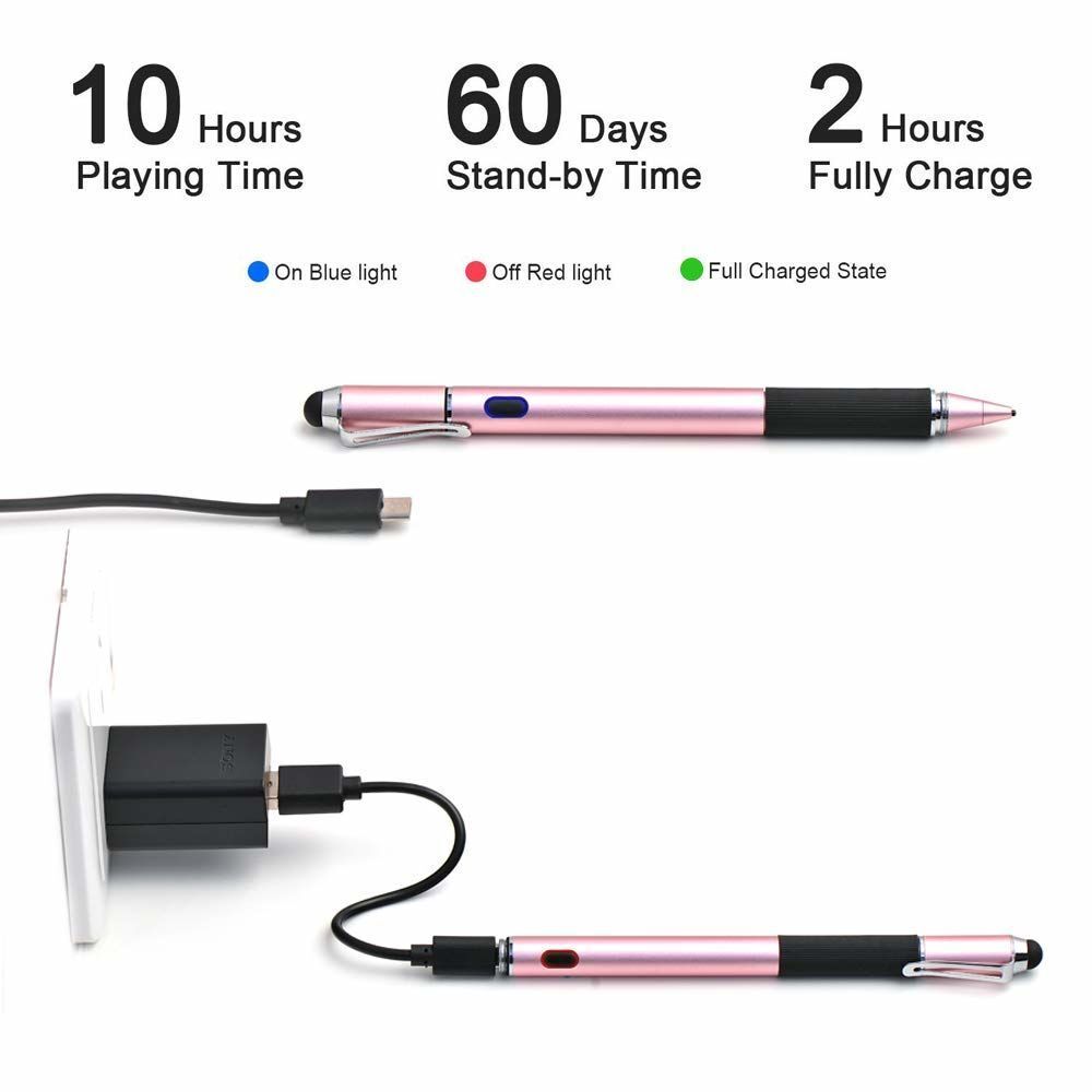 Ultra Fine Tip Active Stylus Pen No Lag Writing Touch Screen Tablet Pen ...