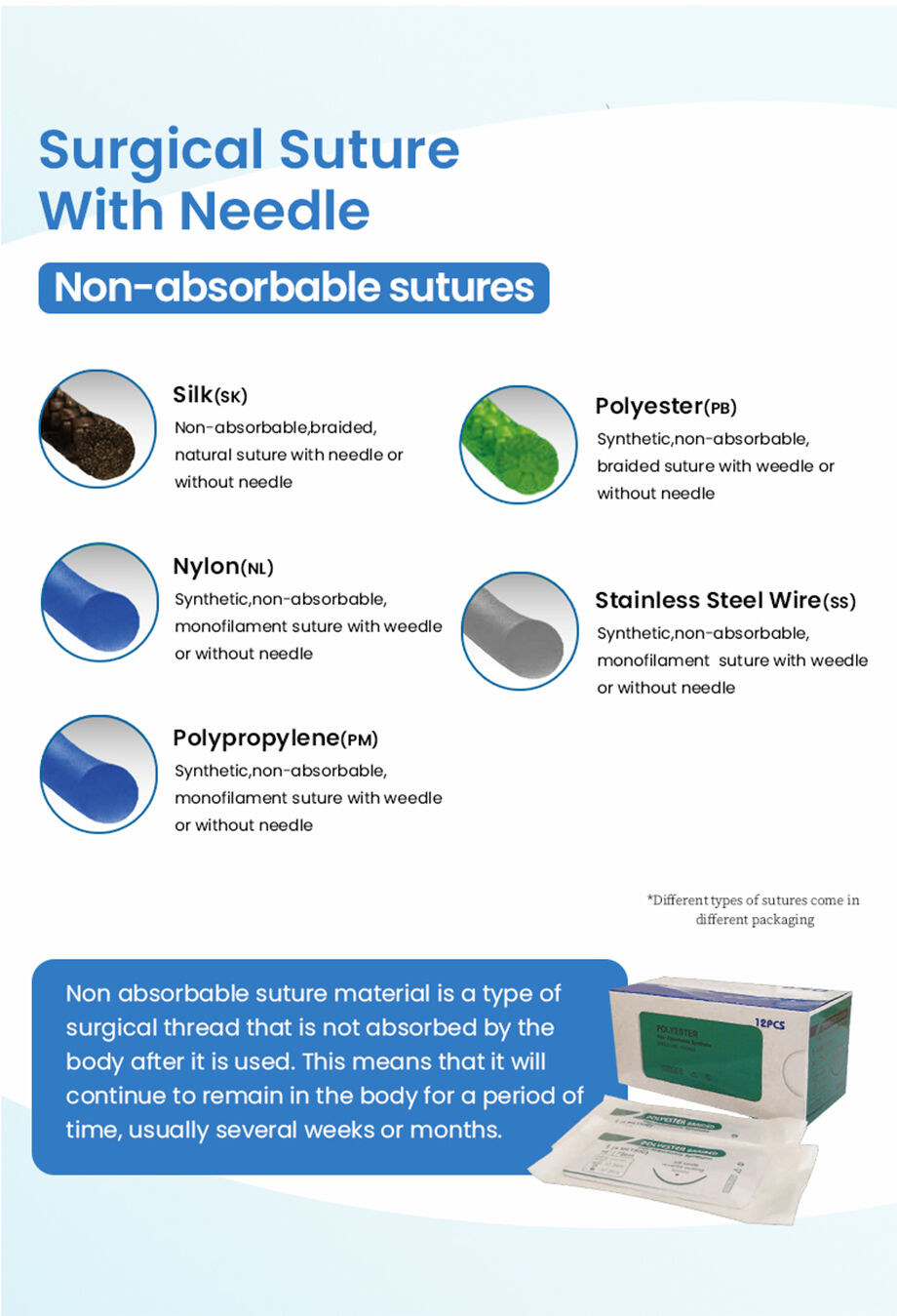 Customizable Medical Monofilament Barbed Pdo Absorbable Surgical Sutures $1.75 - Wholesale China ...