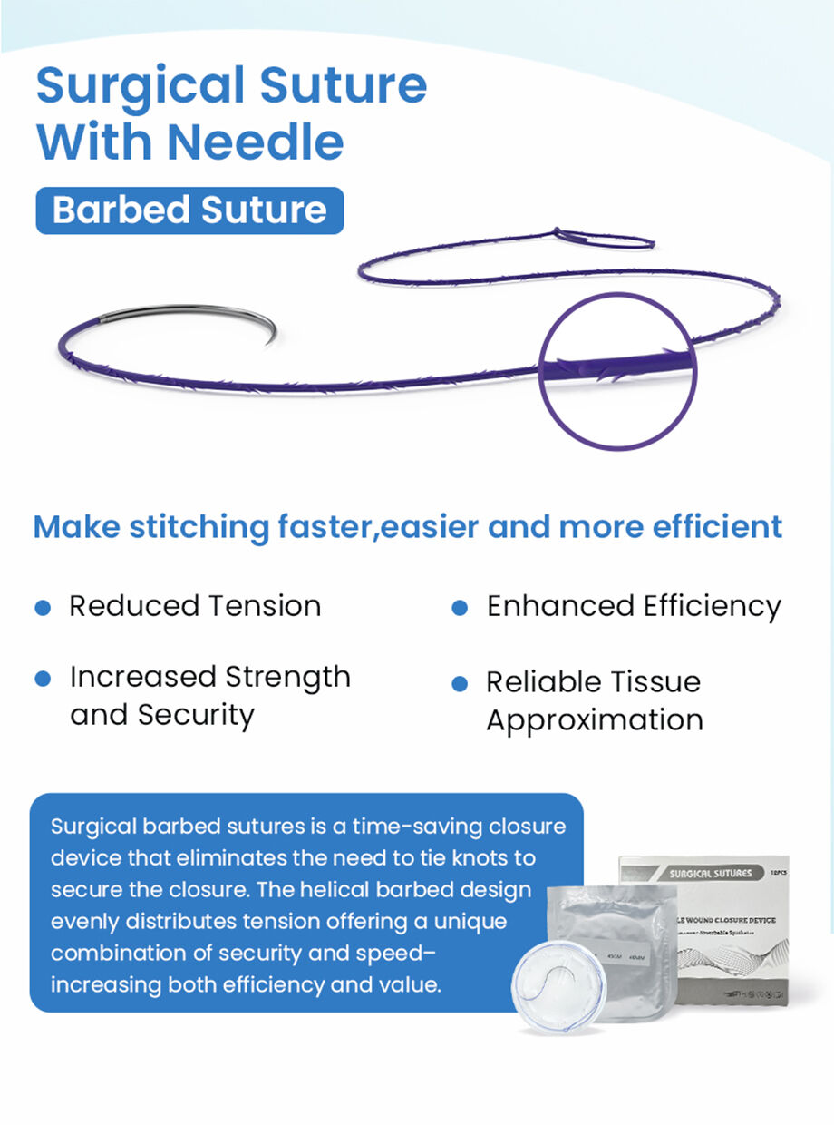 Customizable Medical Monofilament Barbed Pdo Absorbable Surgical Sutures $1.75 - Wholesale China ...